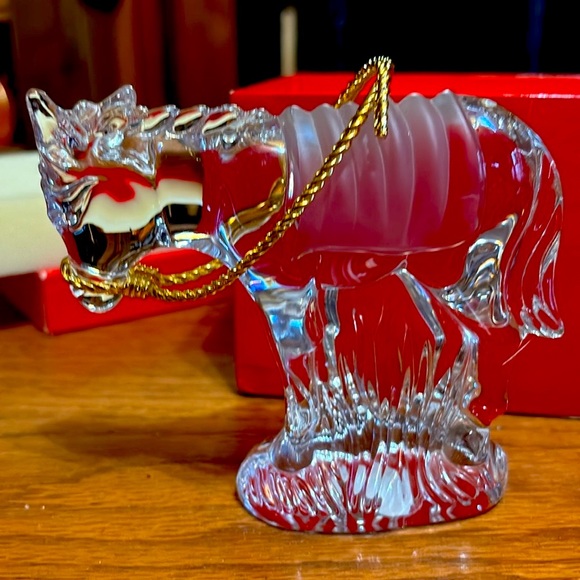 Gorham | Holiday | Lead Crystal Donkey Gorham Nativity Piece Made In ...